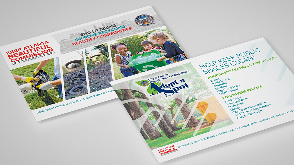 Keep Atlanta Beautiful Campaign Postcards – Monica Gibbs